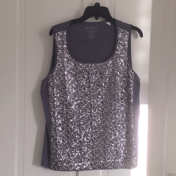 Chico's | Tops | Chicos Sequined Tank Top | Poshmark